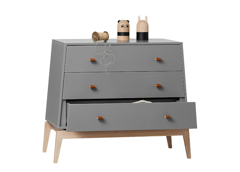 Leander - Luna Chest Of Drawers / Dresser - Grey/Oak – Mini Objects of ...